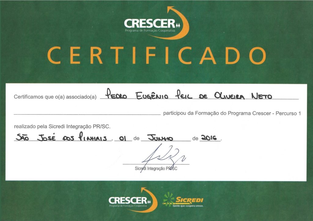 Programa Crescer - Percurso 1 - Pepon Perícias